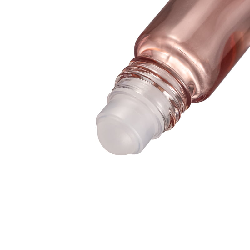 10ml Gold Rose Electroplated Glass Roller Ball Bottle With Rose Gold Cap | One-stop Cosmetic ...